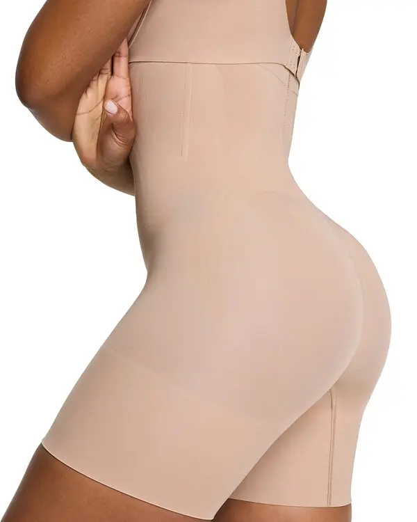 Spanx Sculpt Go Figure High Waisted Mid Thigh Shorts - Chai