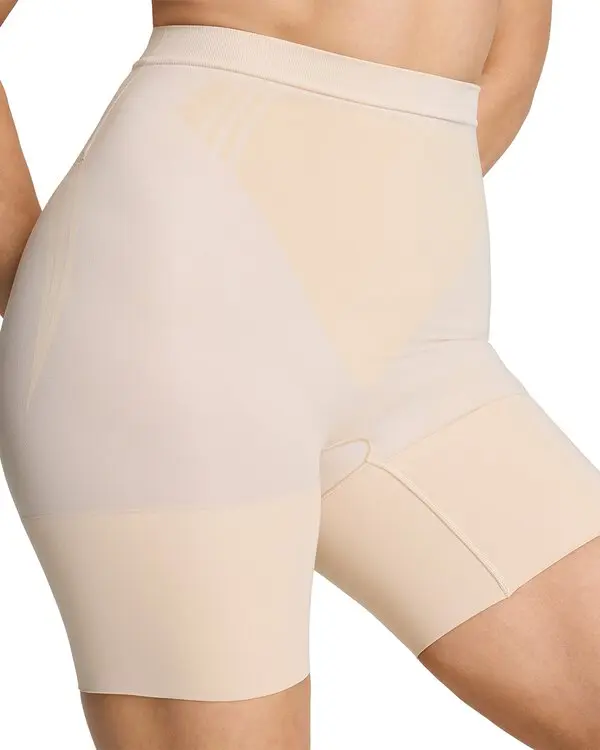Spanx Sculpt Go Figure Mid Thigh Shorts - Toasted Coconut