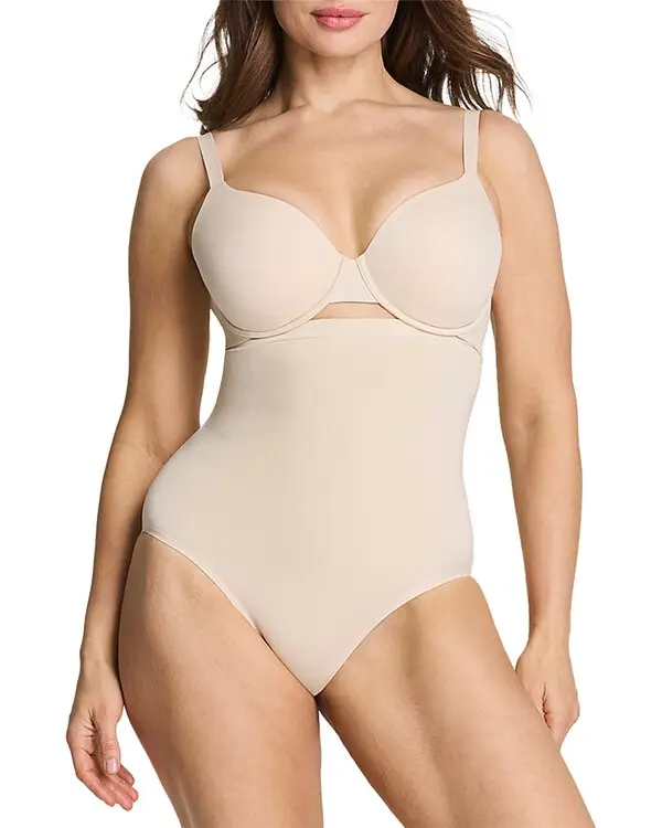 Spanx Sculpt Go Figure High Waisted Brief - Toasted Coconut