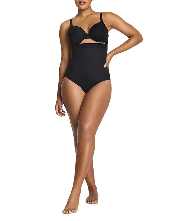 Spanx Sculpt Go Figure High Waisted Brief - Very Black