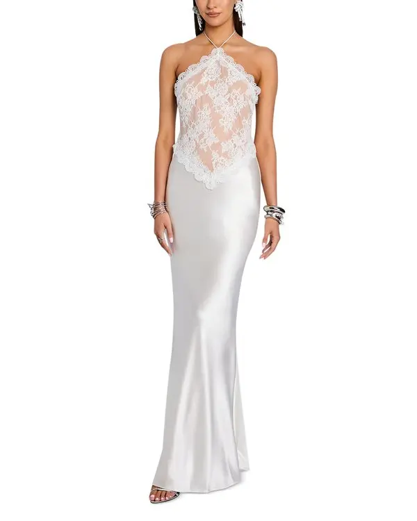 Retrofete Costanza Lace Maxi Dress
