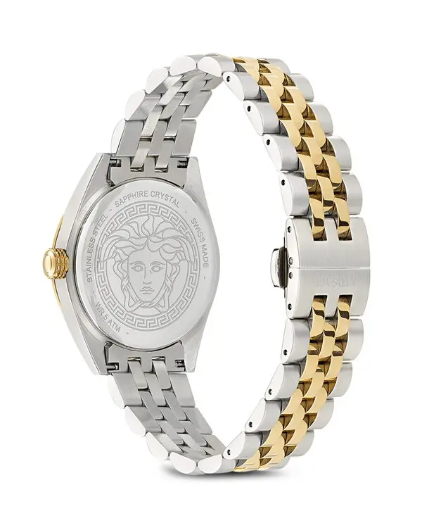 Versace V-code Bracelet Watch, 36mm - Two Tone