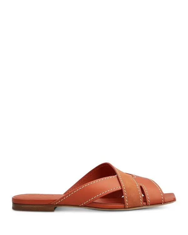 TOD'S Leather Sandals - Orange