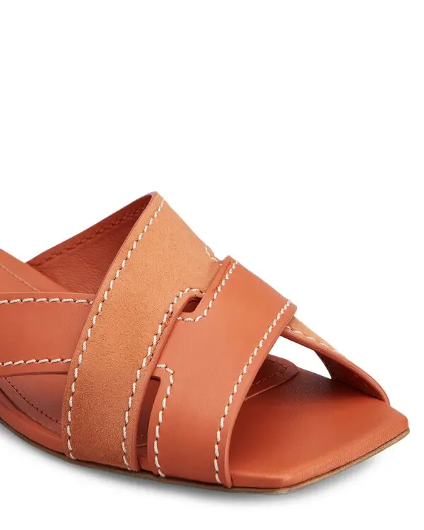 TOD'S Leather Sandals - Orange