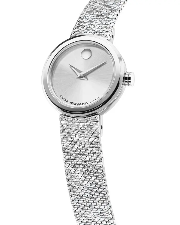 Movado Museum Velura Mini Watch, 21mm - Silver Dial