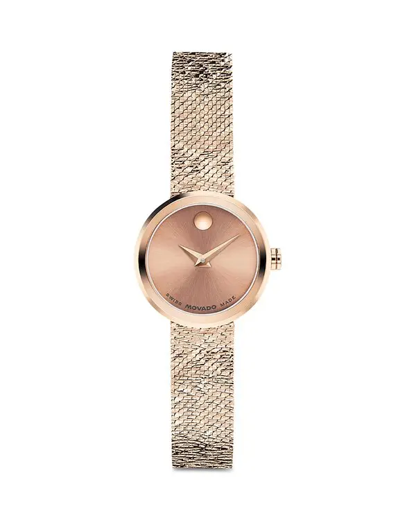 Movado Museum Velura Mini Watch - Rose-gold