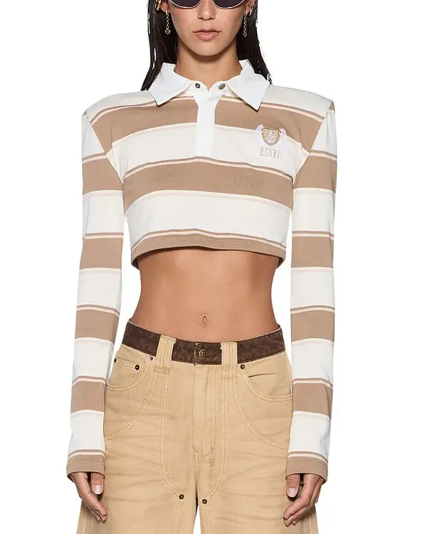 Ksubi Academy Long Sleeve Polo Top