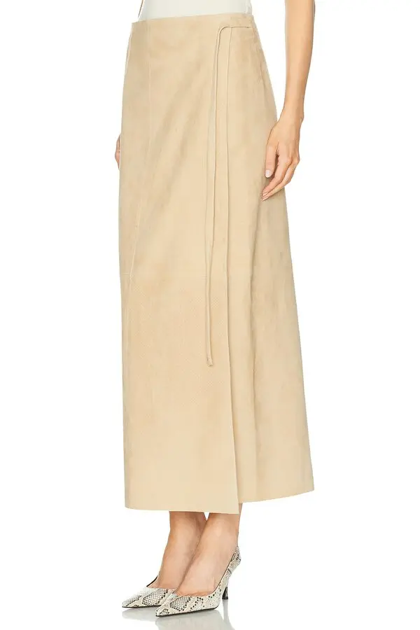 Nour Hammour Wrap Skirt - Vanilla Snake