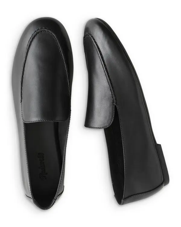 Madewell Dolli Glove Leather Loafers - True Black