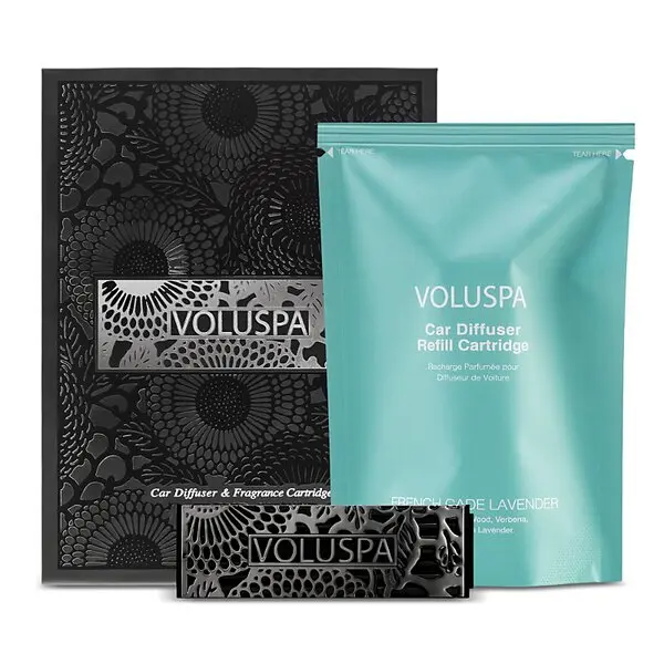 Voluspa French Cade Lavender Car Diffuser Starter Kit - No Color