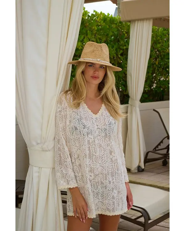 PHYSICIAN ENDORSED Arielle Raffia Sun Hat