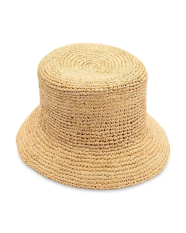 PHYSICIAN ENDORSED Autumn Straw Bucket Hat - Natural