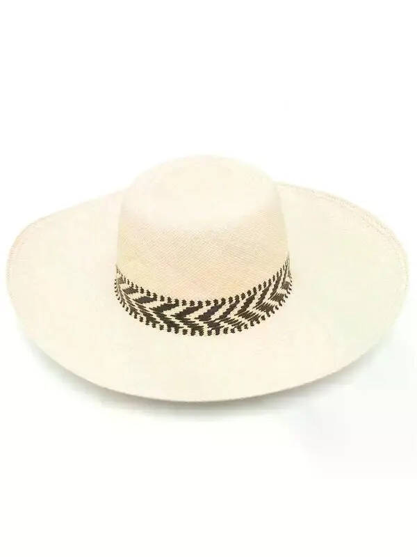 Borsalino Interwoven Panama Hat - Neutrals