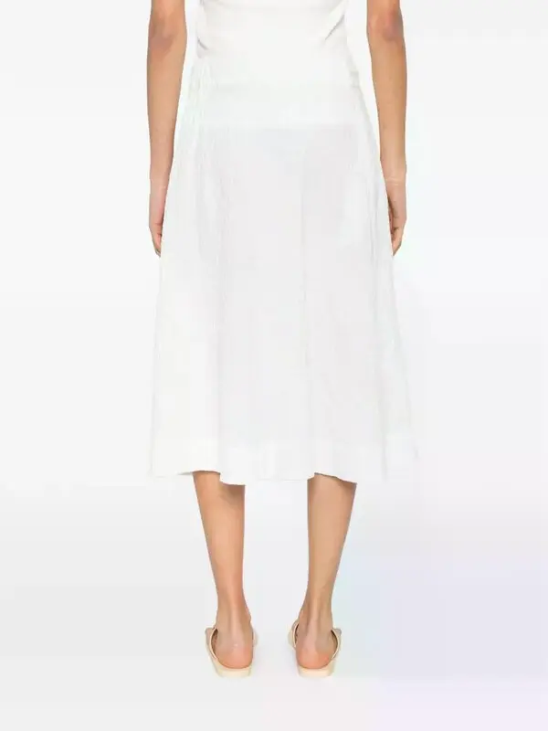 Herno Textured Belted Midi Skirt