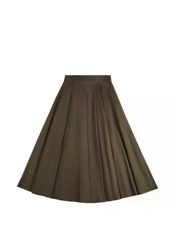 FAY Pleated A-line Midi Skirt