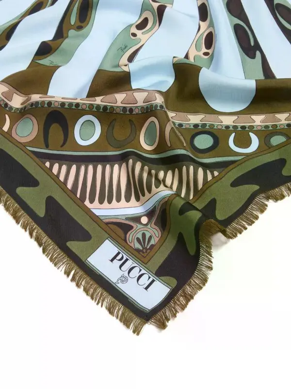 Emilio Pucci Mixed-print Silk Stole