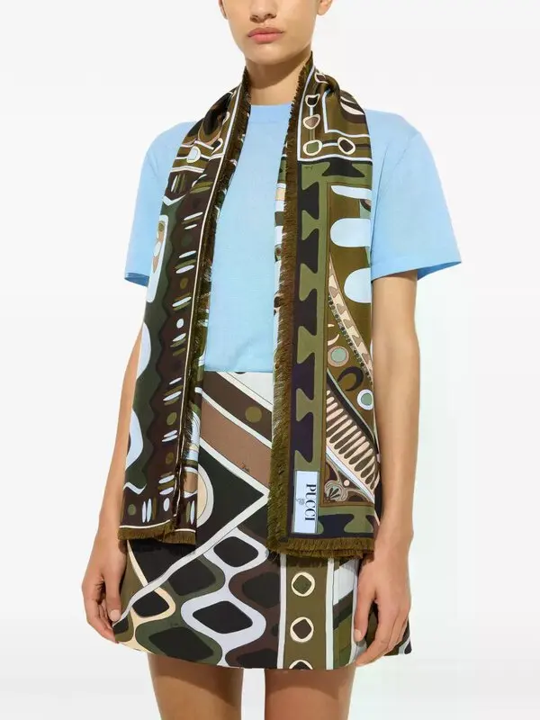 Emilio Pucci Mixed-print Silk Stole