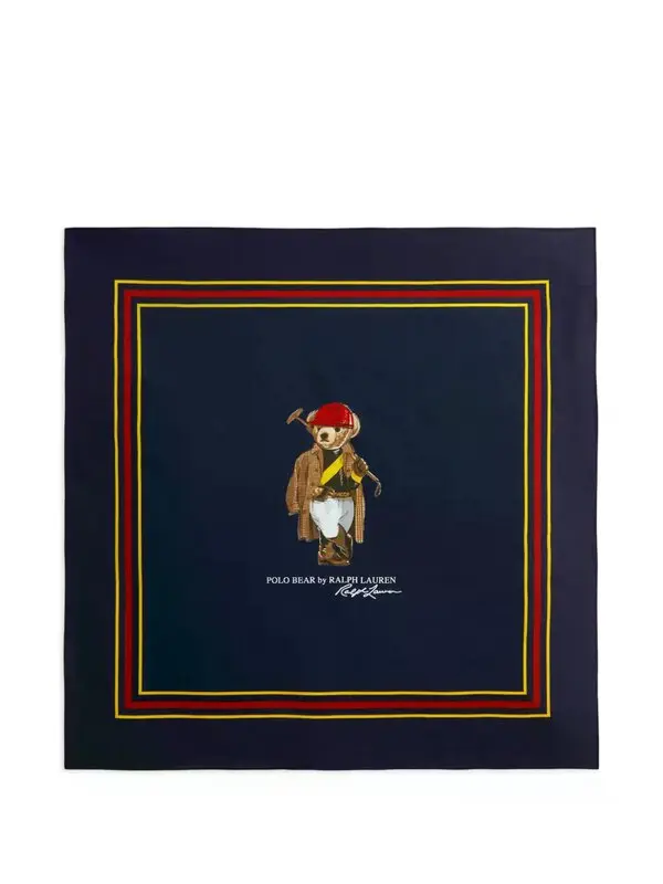 Polo Ralph Lauren Polo Bear Cotton Scarf - Blue