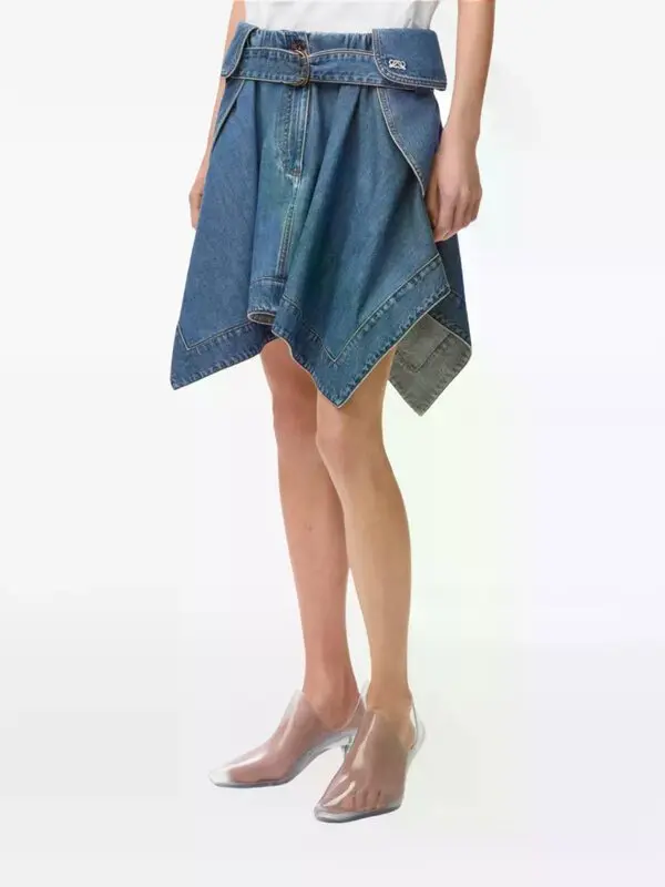 Loewe Belted Cargo Mini Skirt - Blue