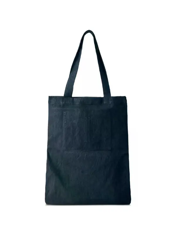 Rick Owens Text-graphic Rectangular Tote Bag - Black