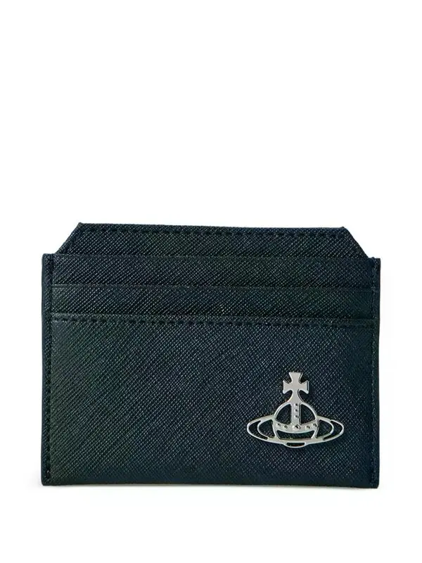 VIVIENNE WESTWOOD Logo-plaque Card Holder - Black