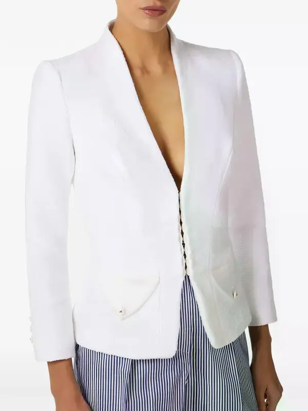 Elisabetta Franchi Bouclé Tweed Jacket