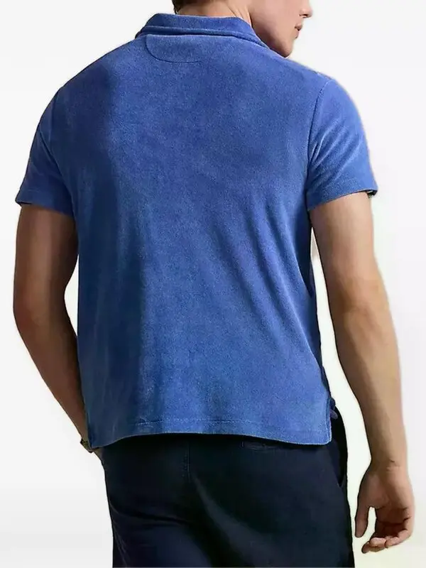 Polo Ralph Lauren Chest-pocket Polo-collar T-shirt - Blue