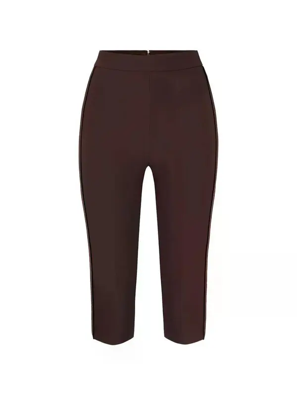 Elisabetta Franchi Capri Trousers With Satin Inserts