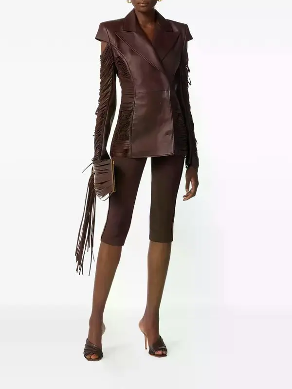 Elisabetta Franchi Capri Trousers With Satin Inserts