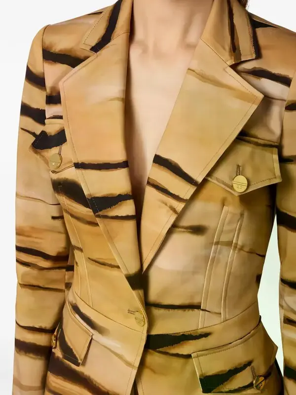 Elisabetta Franchi Tiger-print Blazer