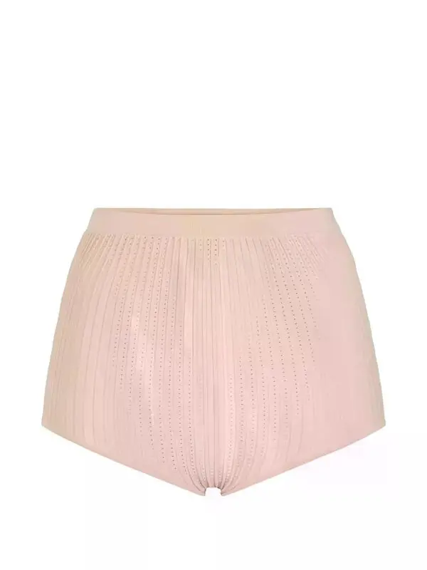 Elisabetta Franchi Knitted Mini Shorts - Neutrals