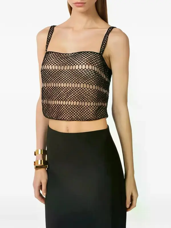 Elisabetta Franchi Open-work Band Top