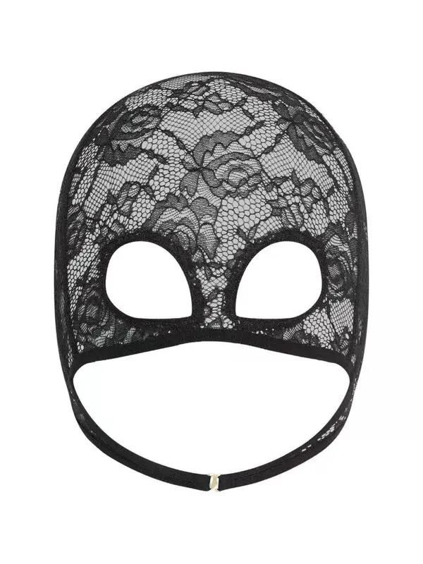 MAISON CLOSE Lace Flashback Hood - Black