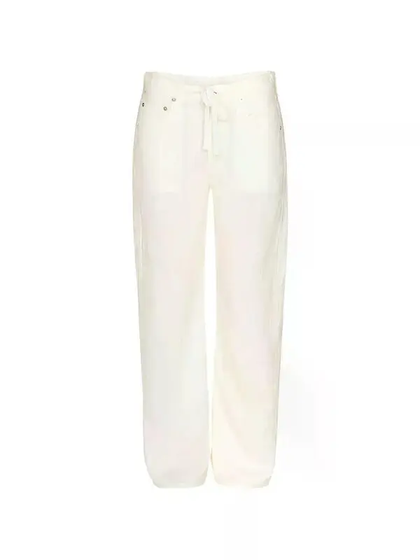 Citizens Of Humanity Drawstring Wide Leg Trousers - Neutrals