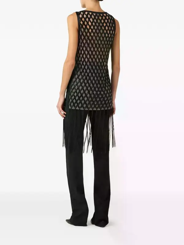 Elisabetta Franchi Tailored Ribbed Trousers