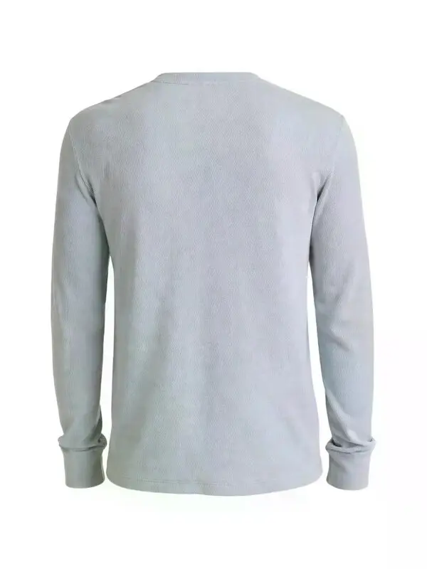 Vince Buttoned Long-sleeve T-shirt