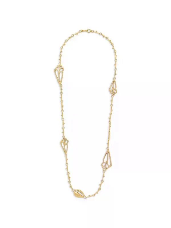 Ulla Johnson Shell Charm Long Necklace - Gold