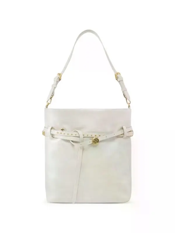 Pinko Leather Shoulder Bag - White