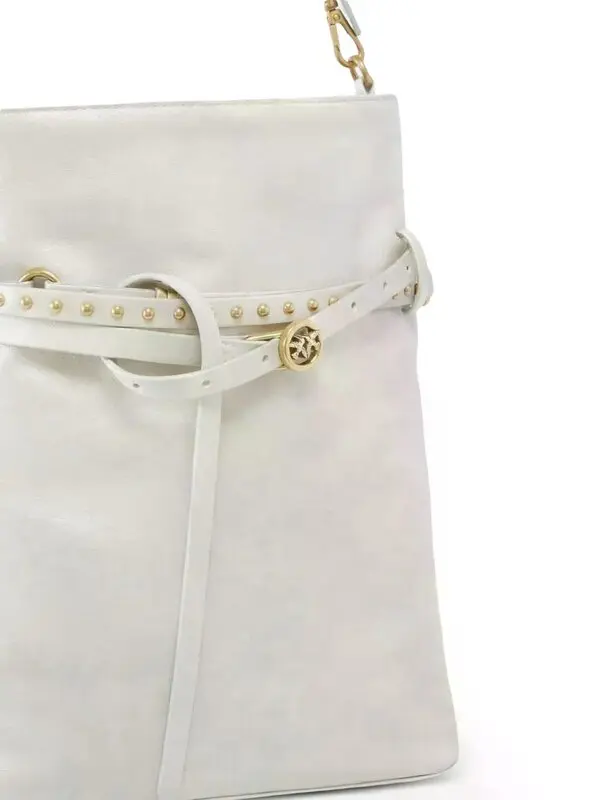 Pinko Leather Shoulder Bag - White