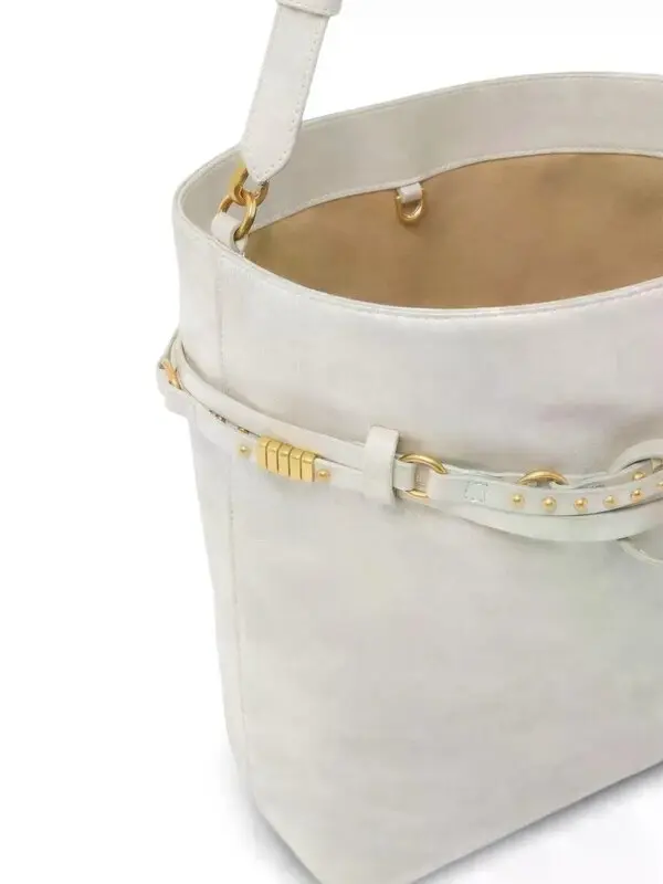 Pinko Leather Shoulder Bag - White