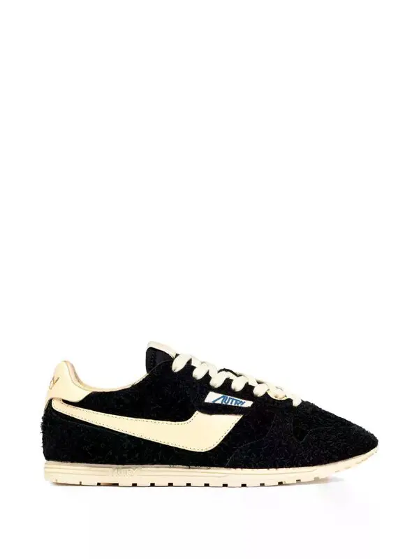 AUTRY Windspin Low Suede Sneakers - Black
