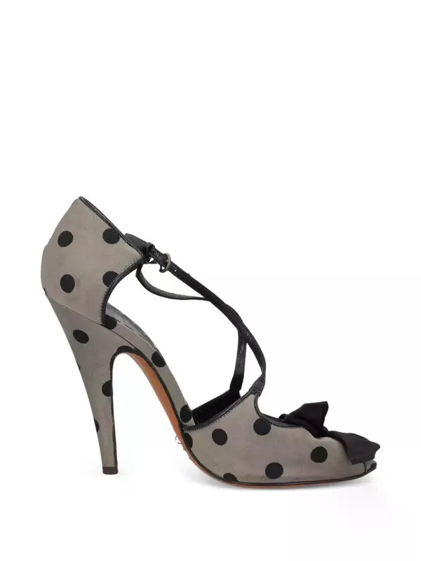 Moschino Polka-dot Peep Toe Sandals