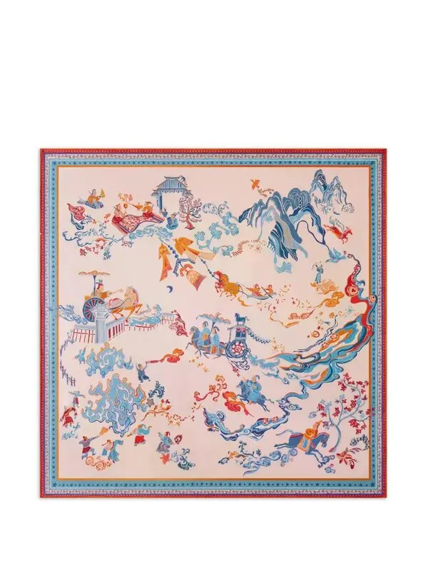 Shanghai Tang Tang Scarf - Neutrals