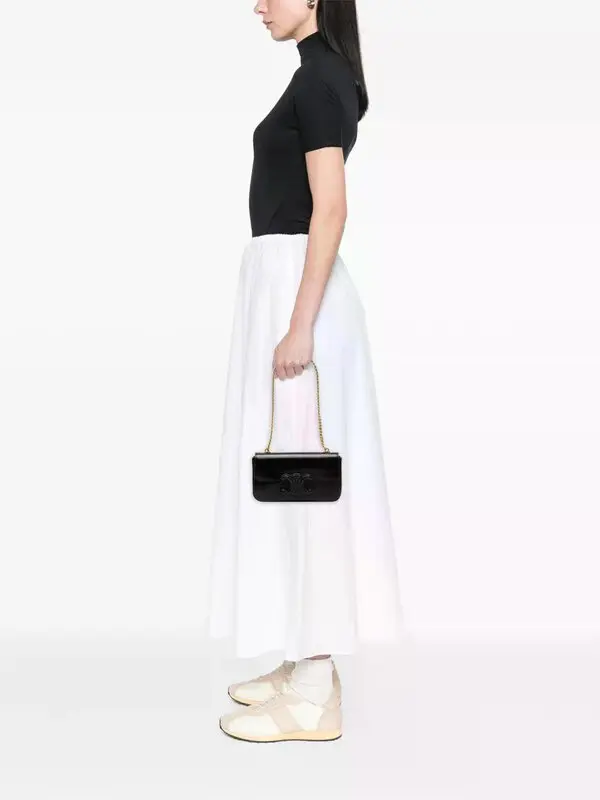 Celine 2000-2025 Smooth Calfskin Cuir Triomphe Chain Shoulder Bag