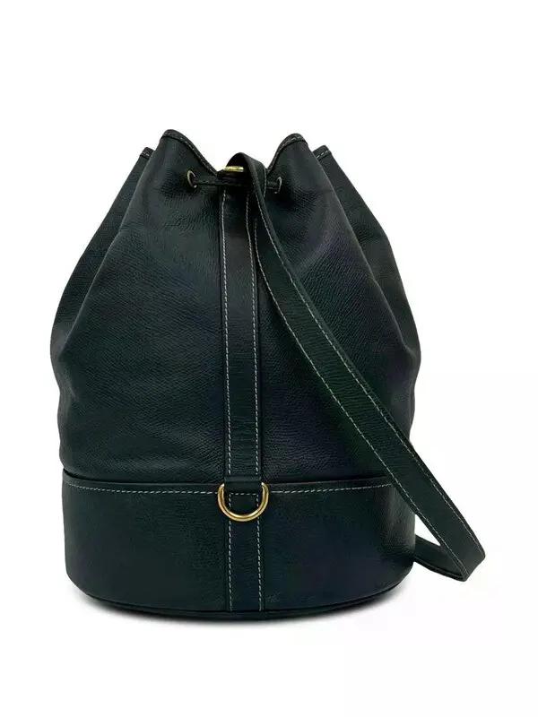 Loewe 2010-2025 Leather Anagram Bucket Bag - Blue