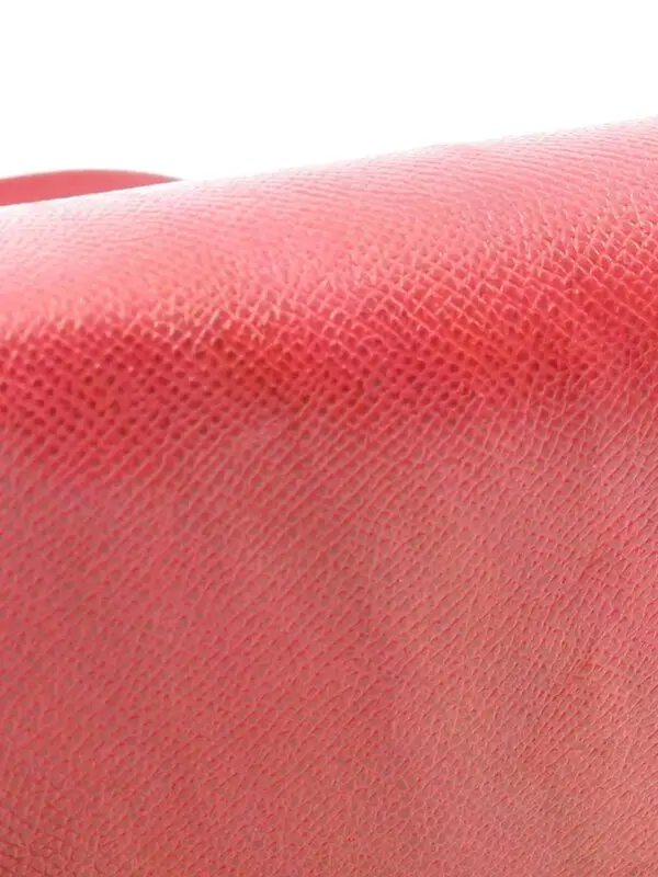 Hermès 1992 Mini Courchevel Balle De Golf Crossbody Bag - Red