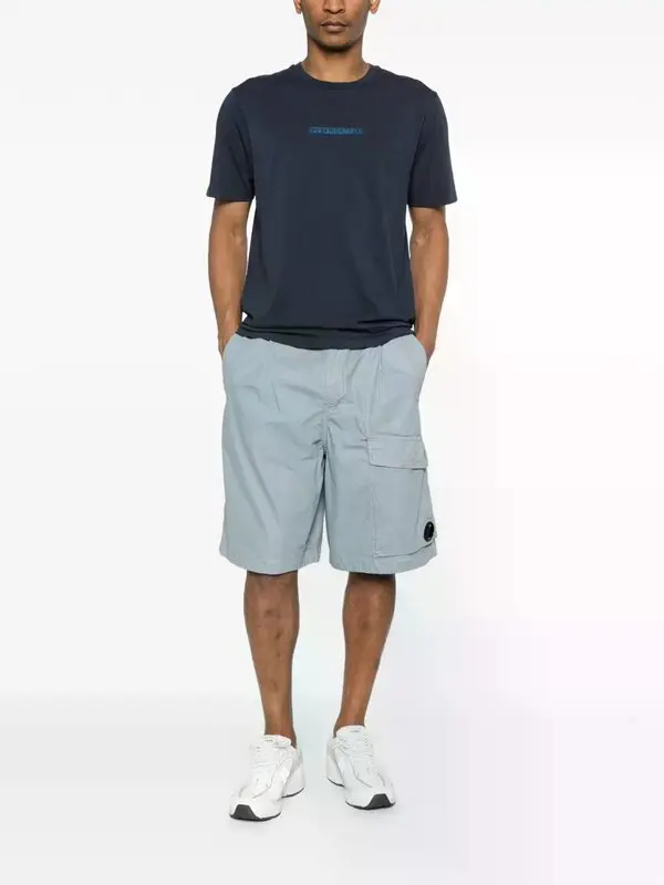 C.P. COMPANY Micro-reps Cargo Cotton Shorts - Blue