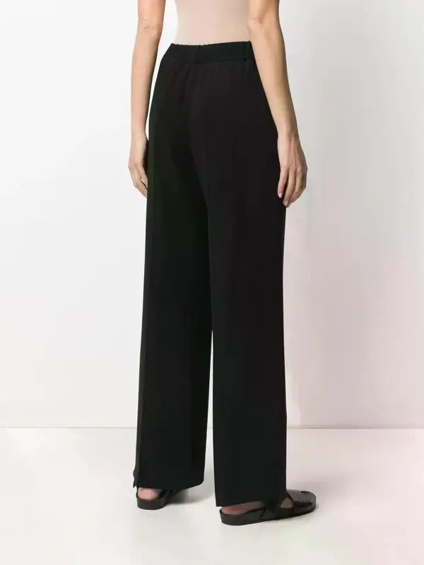 Alberto Biani Flared Crepe Trousers