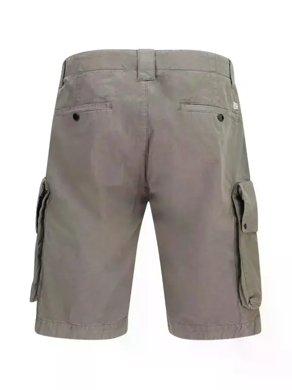 C.P. COMPANY Gabardine Cargo Shorts With Lens Detail