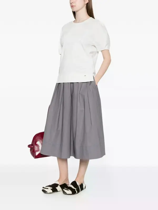 Herno Pleated Short-sleeve T-shirt - White